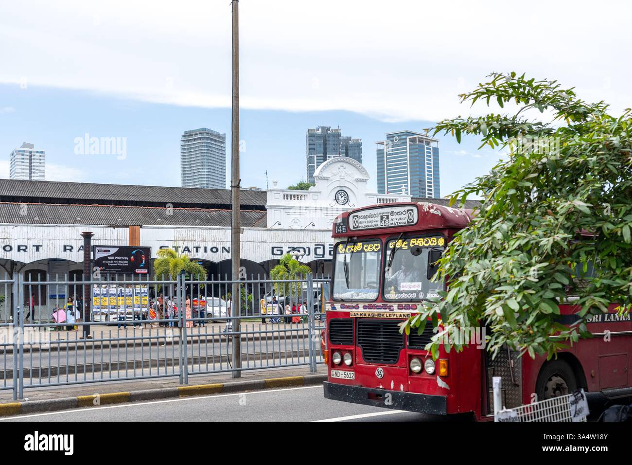 Colombo Sri Lanka - September 2 2024; Colombo Fort Railway Station ...