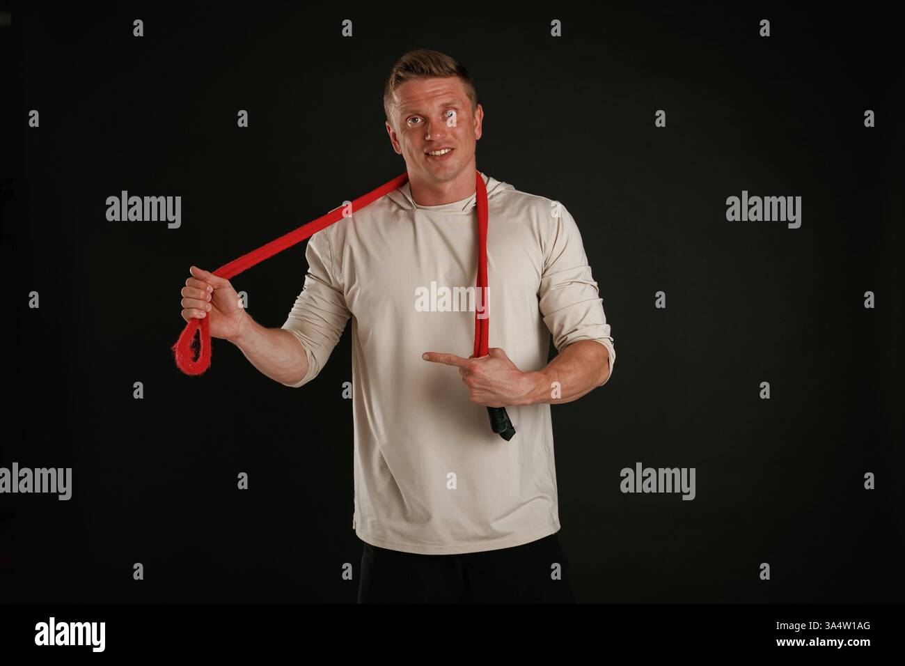 Red jump ropes endurance hi-res stock photography and images - Alamy