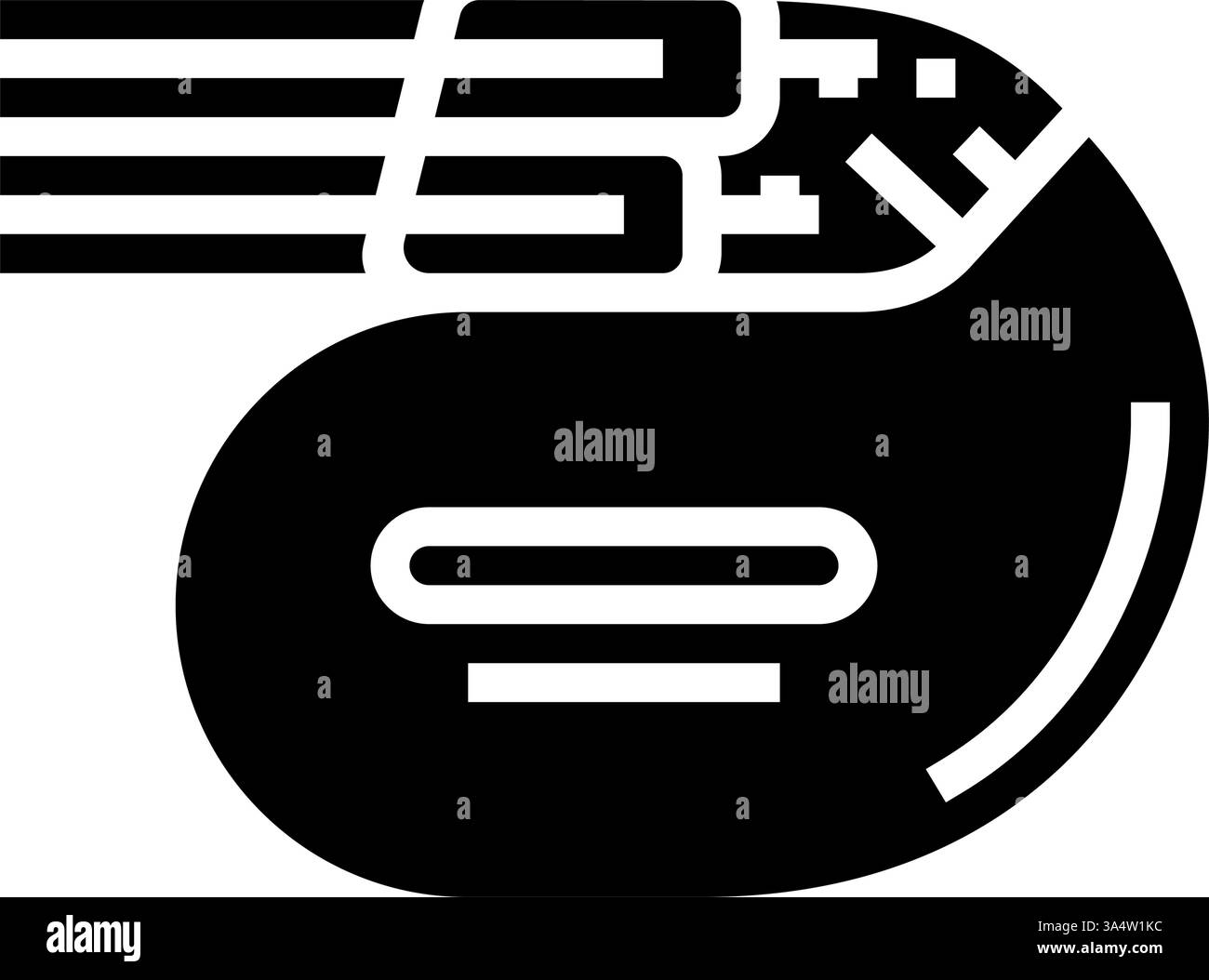 implantable cardioverter defibrillator glyph icon vector illustration ...