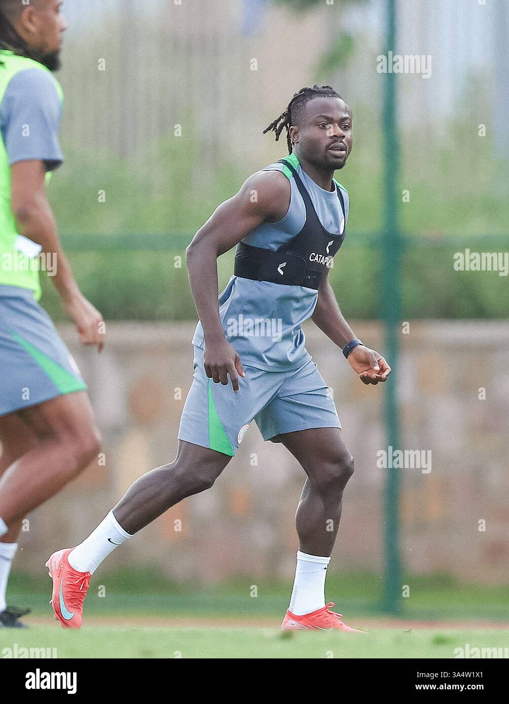 Kigali, Rwanda, 19th March, 2025, Moses Simon at Super Eagles training ...