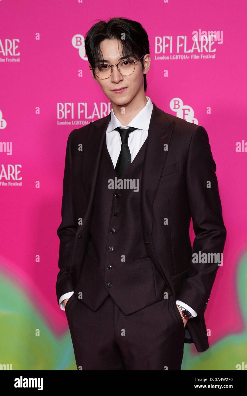 Han Gi-Chan poses for photographers upon arrival at the BFI Flare ...