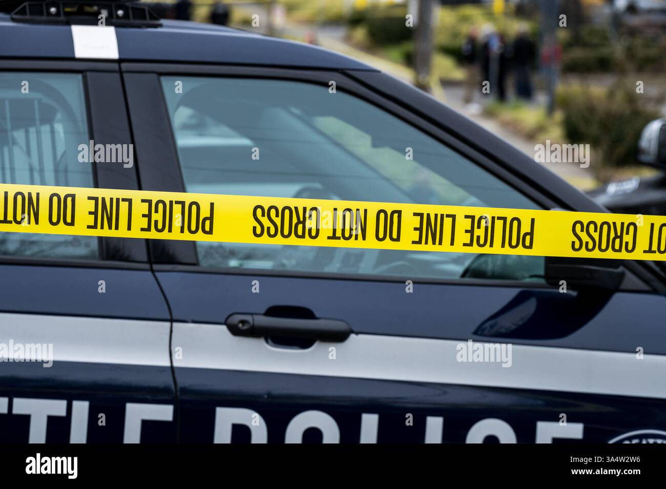 Seattle, USA. 19th Mar 2025. Just after noon a report of an officer ...