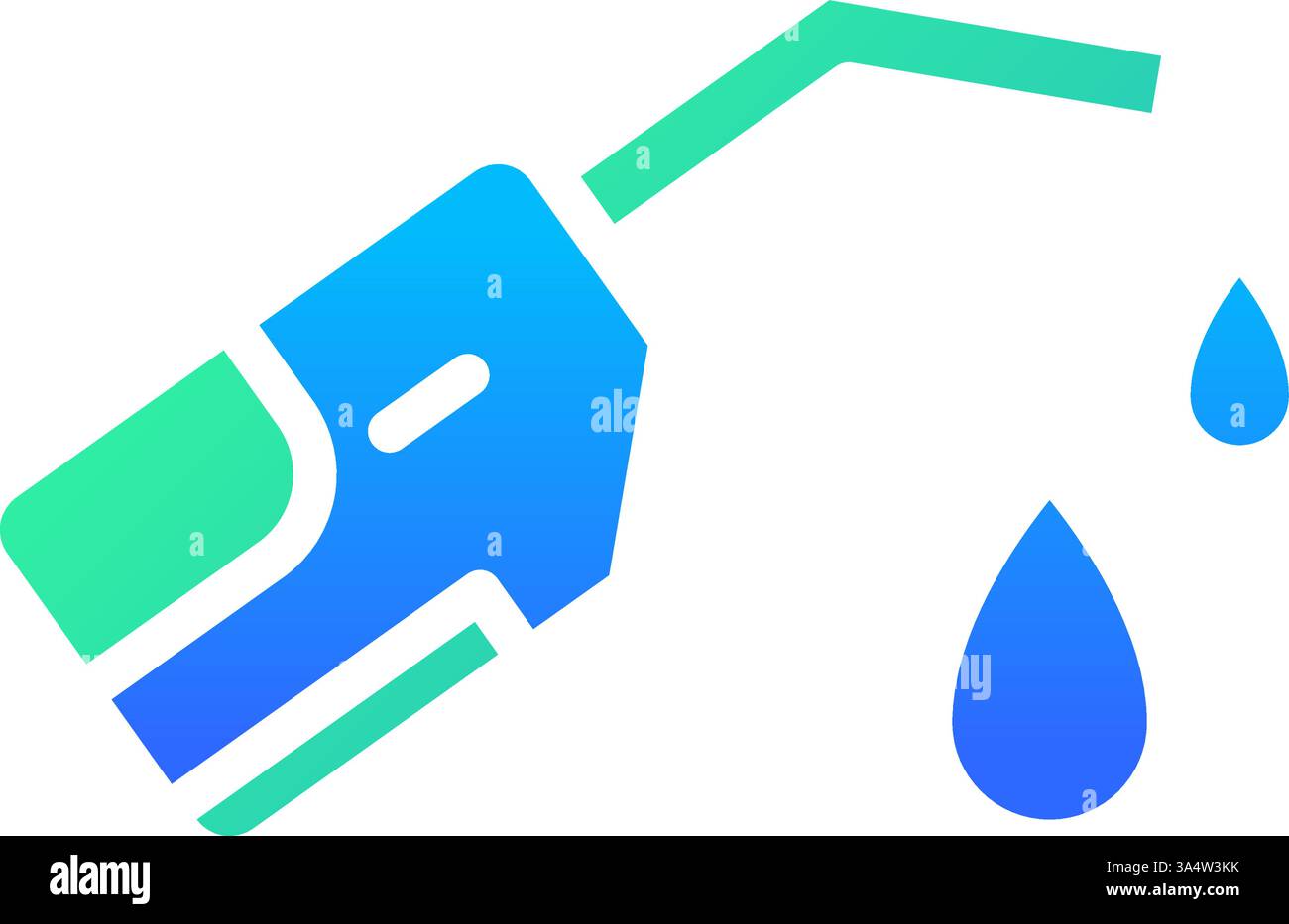 Icon Flat Gradient gas pump station. Renewable energy, ecology and energy alternative. Gradient ...