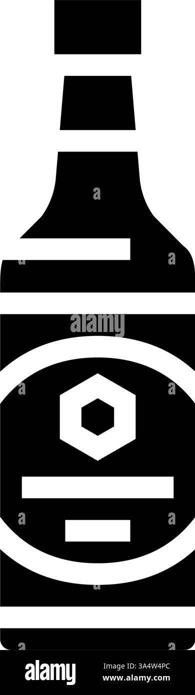 teriyaki sauce condiment glyph icon vector illustration Stock Vector ...