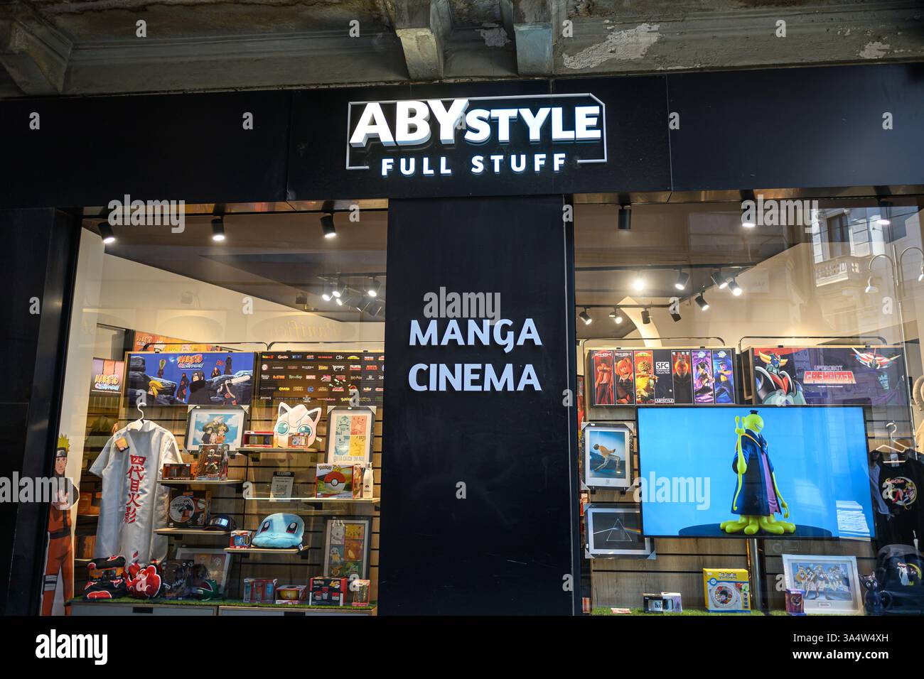 ABYstyle Full Stuff shop exterior – Milan, Italy – 03 March 2025 Stock Photo - Alamy