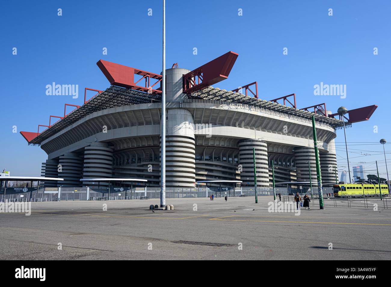 San Siro Stadium home of AC Milan and Internazionale (Inter Milan ...