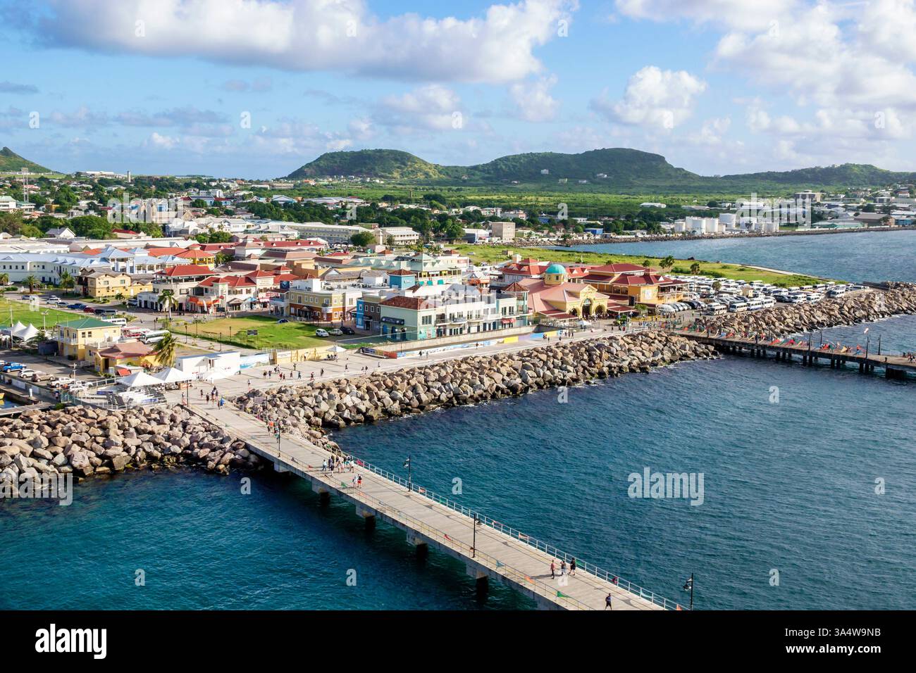 Basseterre St. Saint Kitts and Nevis,Port Zante cruise port harbor ...