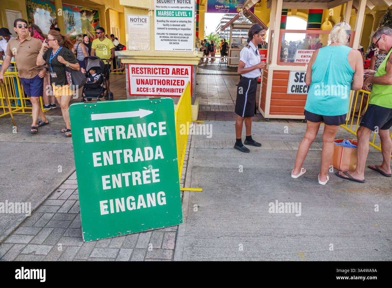 Basseterre Saint Kitts and Nevis,Port Zante cruise port terminal ...