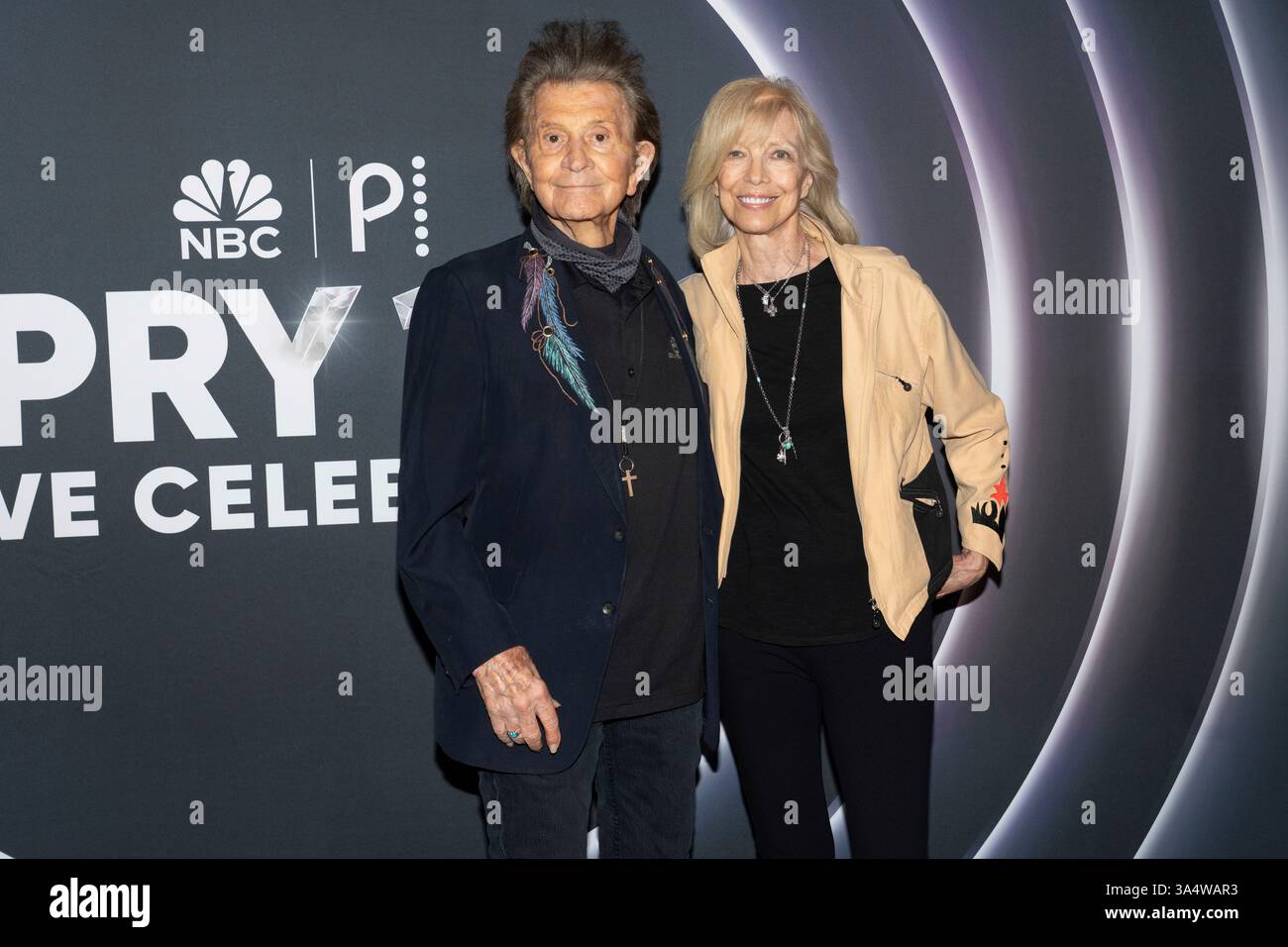 Gary Mule Deer, left, and Nita Mule Deer arrive at "Opry 100: A Live ...