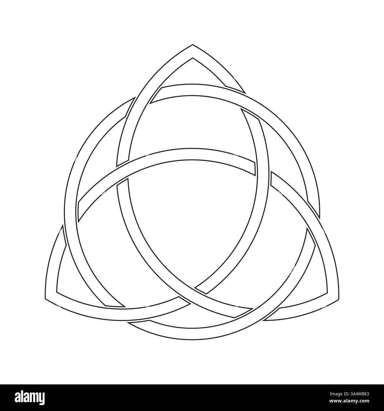 Celtic knot design. Interwoven line pattern. Decorative tribal symbol. Geometric vector art ...