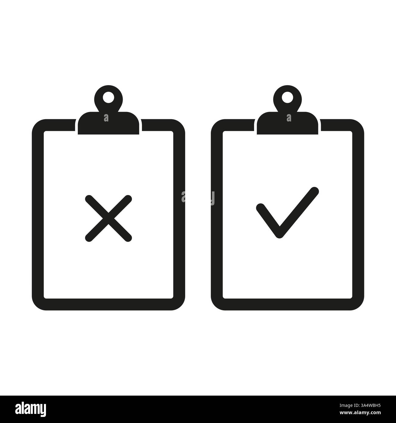 Checklist approval icon. Task completion symbol. Business verification sign. Vector organization ...