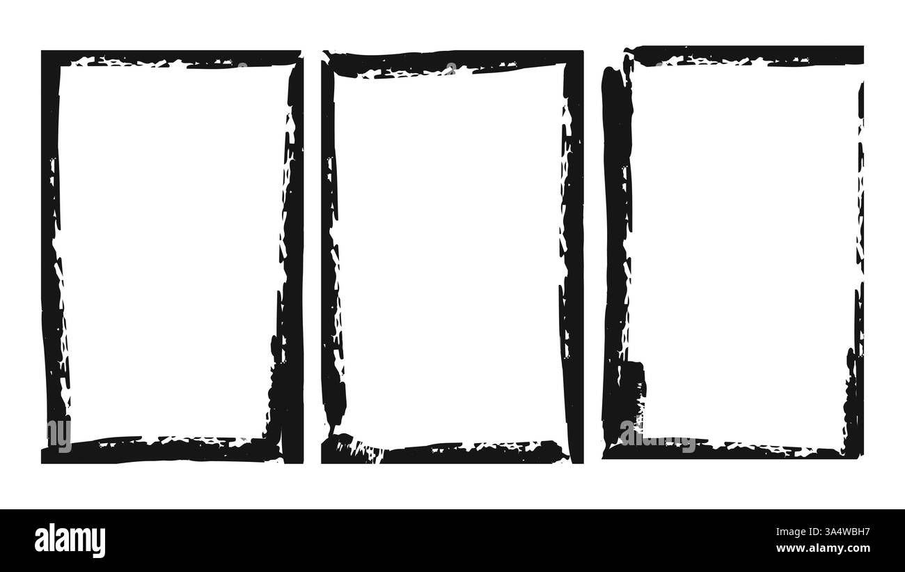 Frame Photo grunge texture Overlay effect set. Design for social media ...