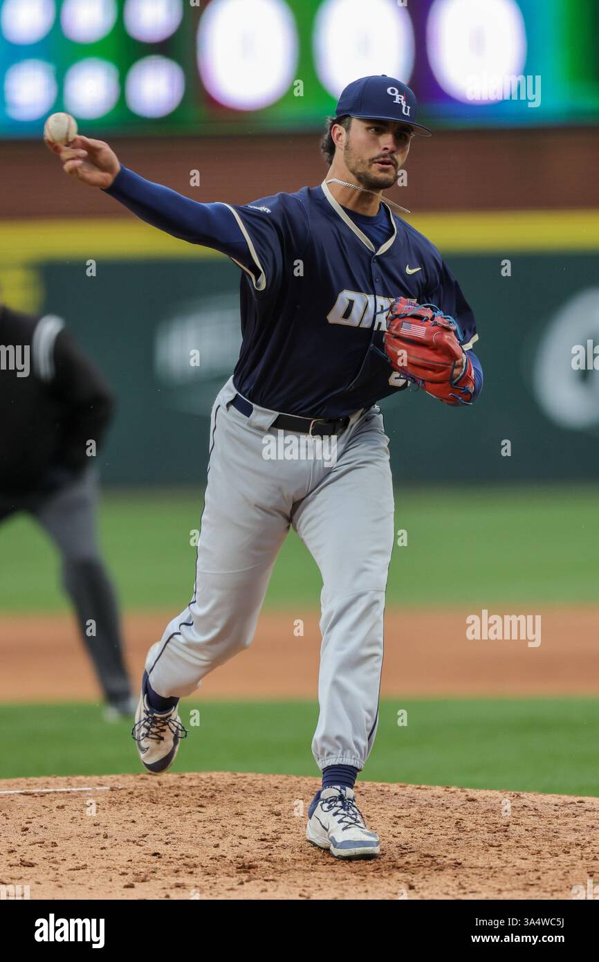March 19, 2025: Golden Eagles pitcher Jared Ure (36) releases a ball ...
