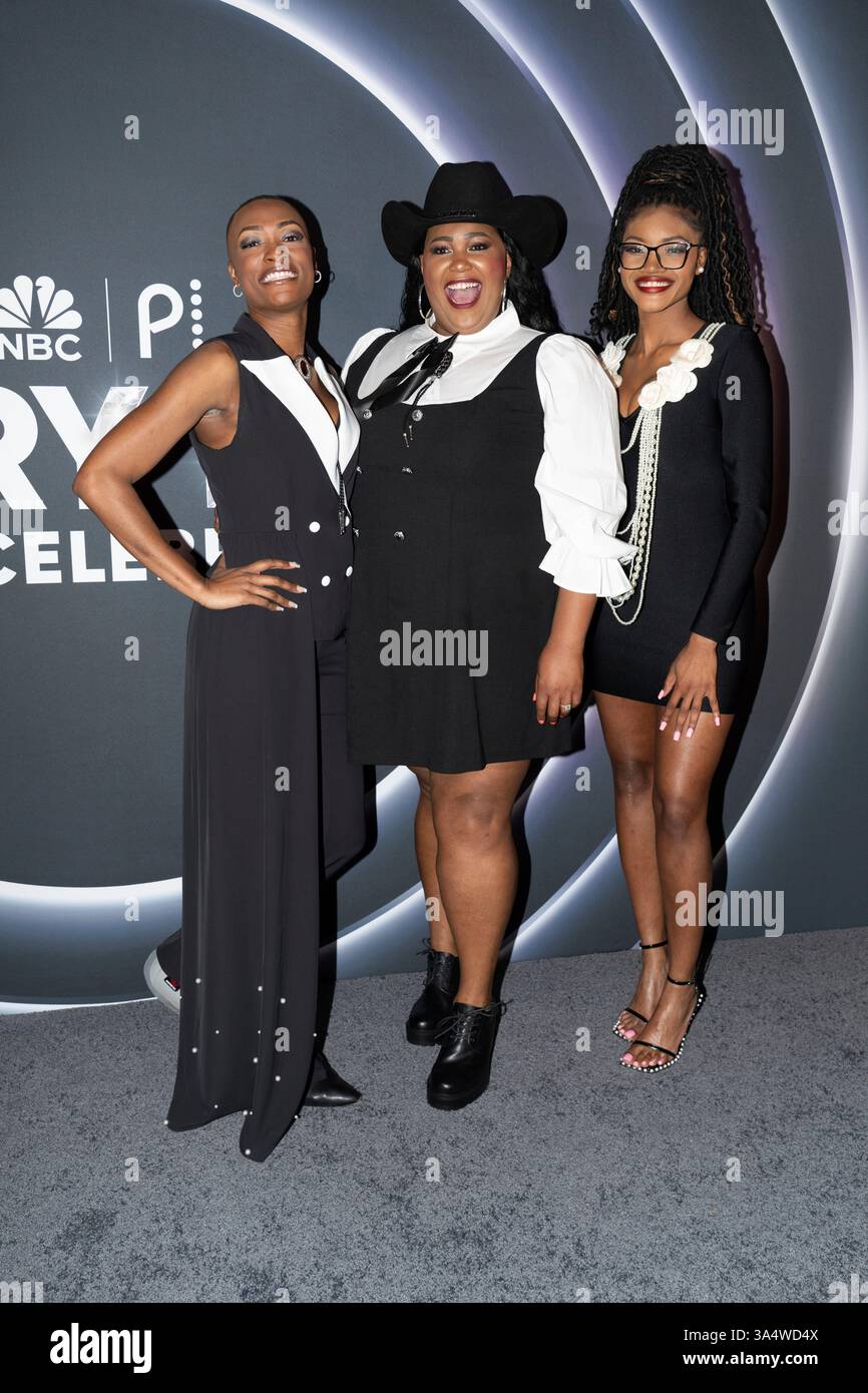 Trea Swindle, from left, Danica Hart and Devynn Hart of Chapel Hart ...