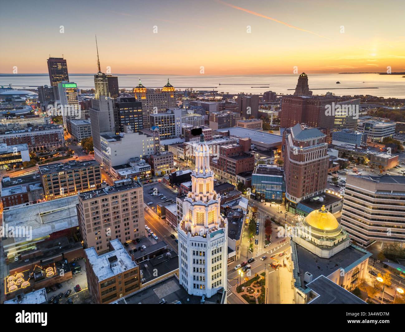 Buffalo, New York, USA downtown city skyline Stock Photo - Alamy