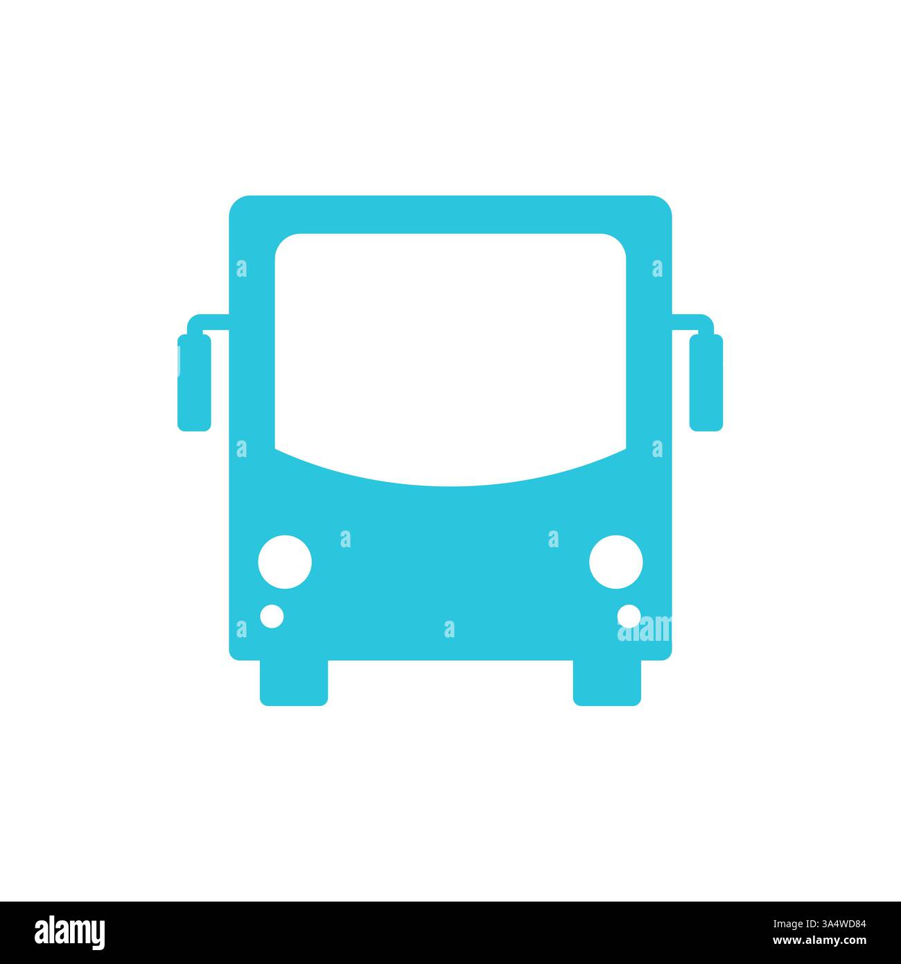 Shuttle bus icon, Isolated on white background. From blue icon set ...