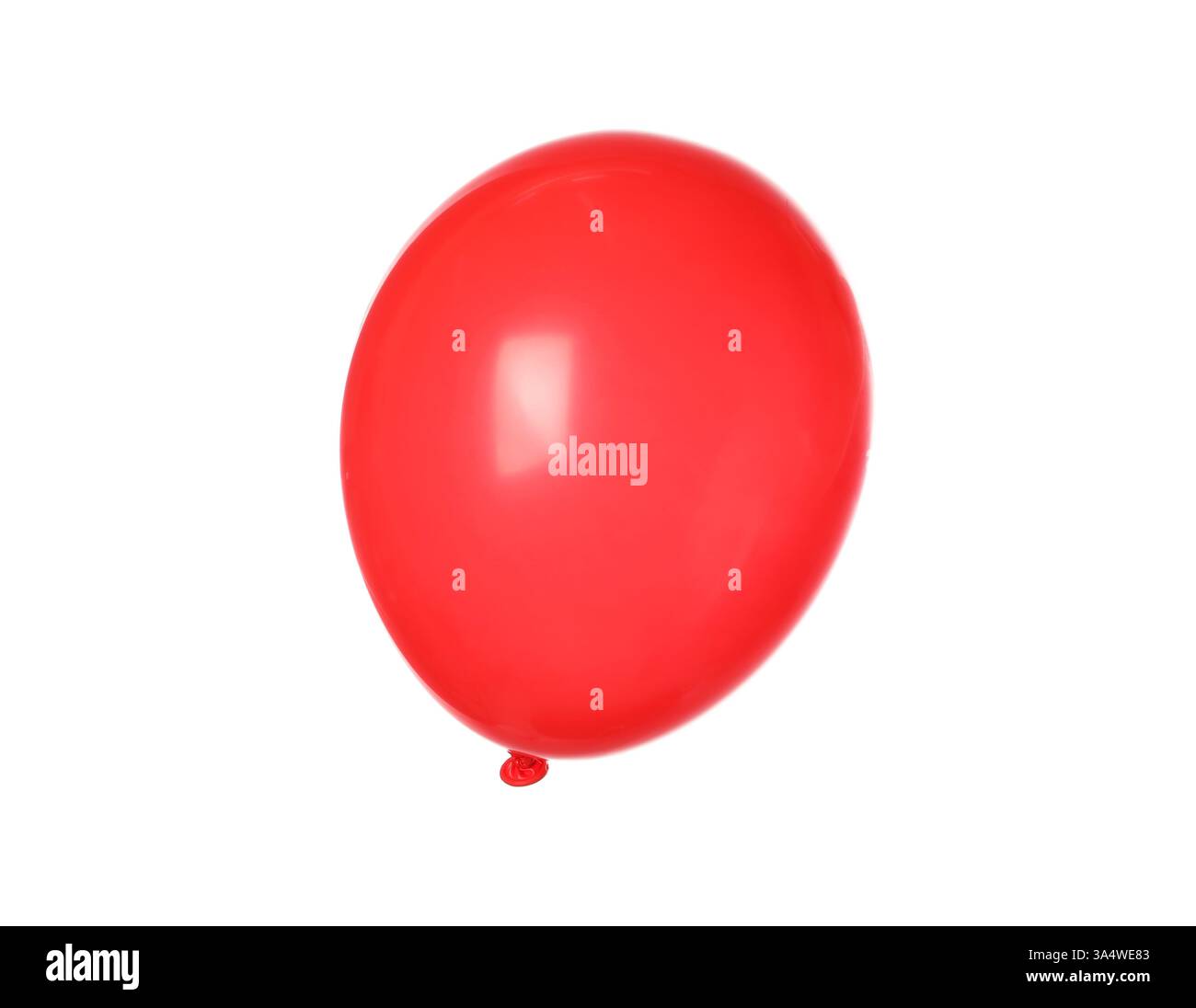 Woman popping red balloon on white background, closeup Stock Photo - Alamy