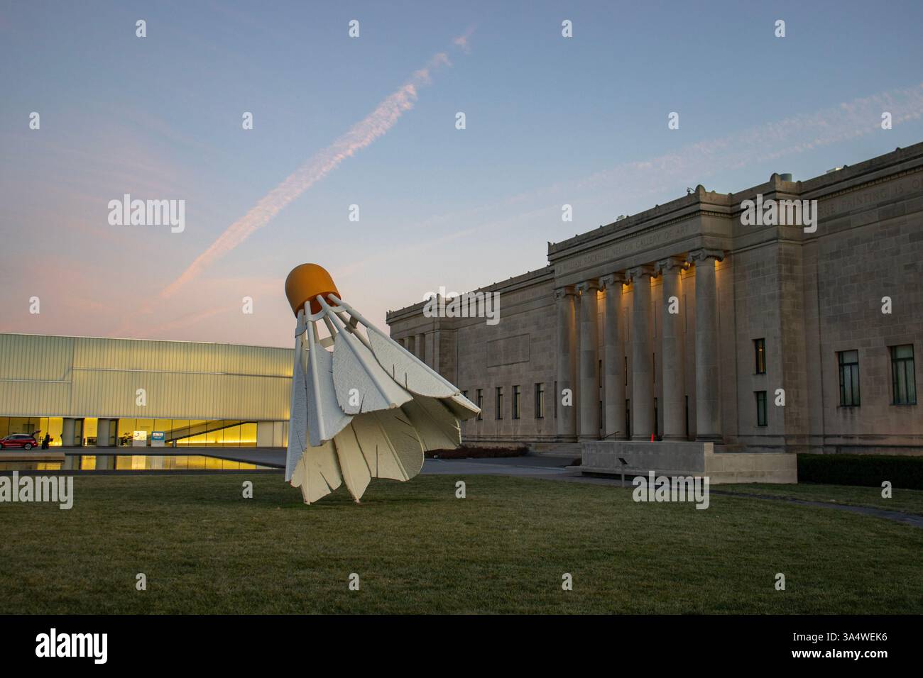 The north facade of the Nelson-Atkins Museum of Art in Kansas City ...