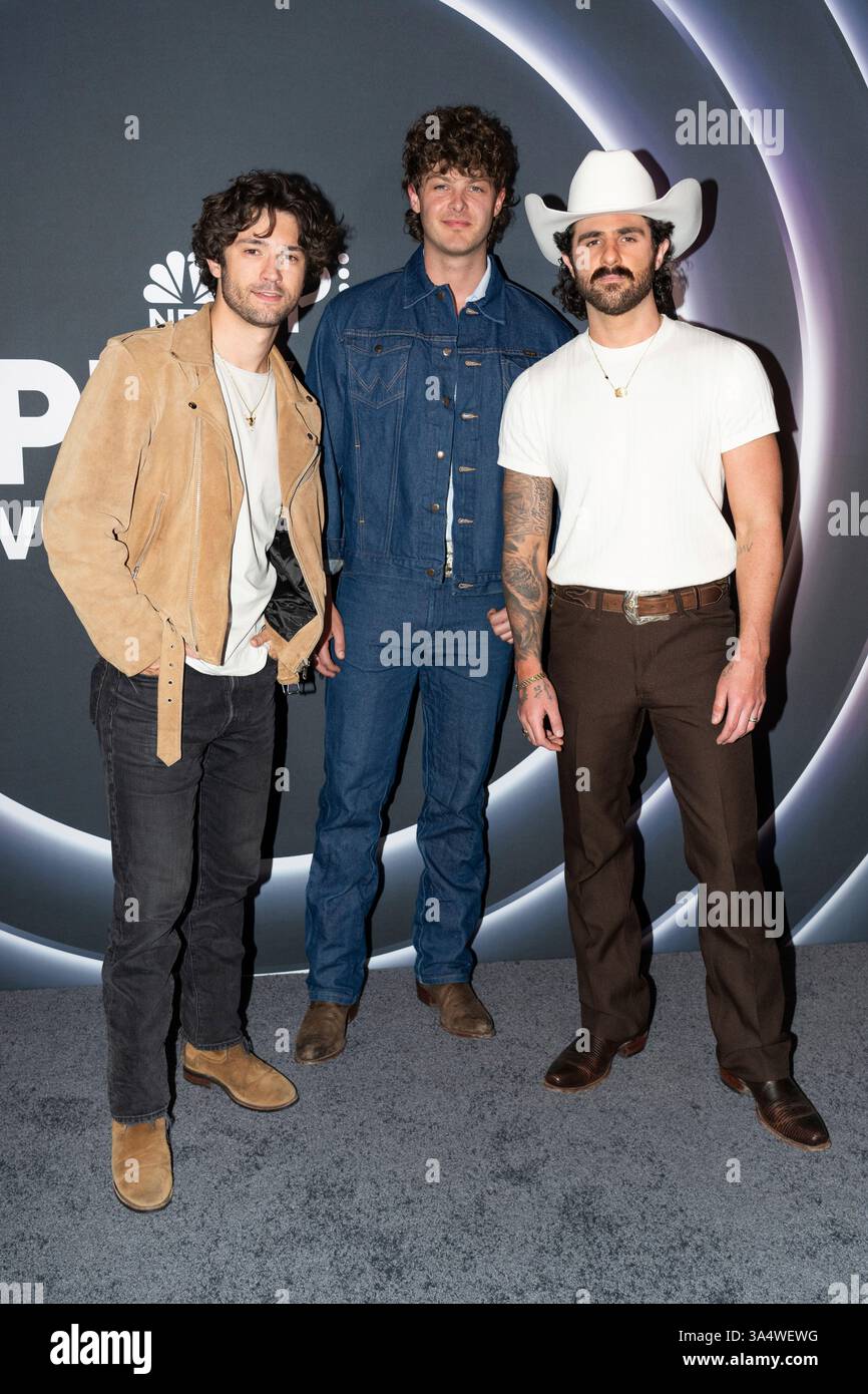 Garrett Nichols, from left, Zach Beeken and Colton Pack of Restless ...