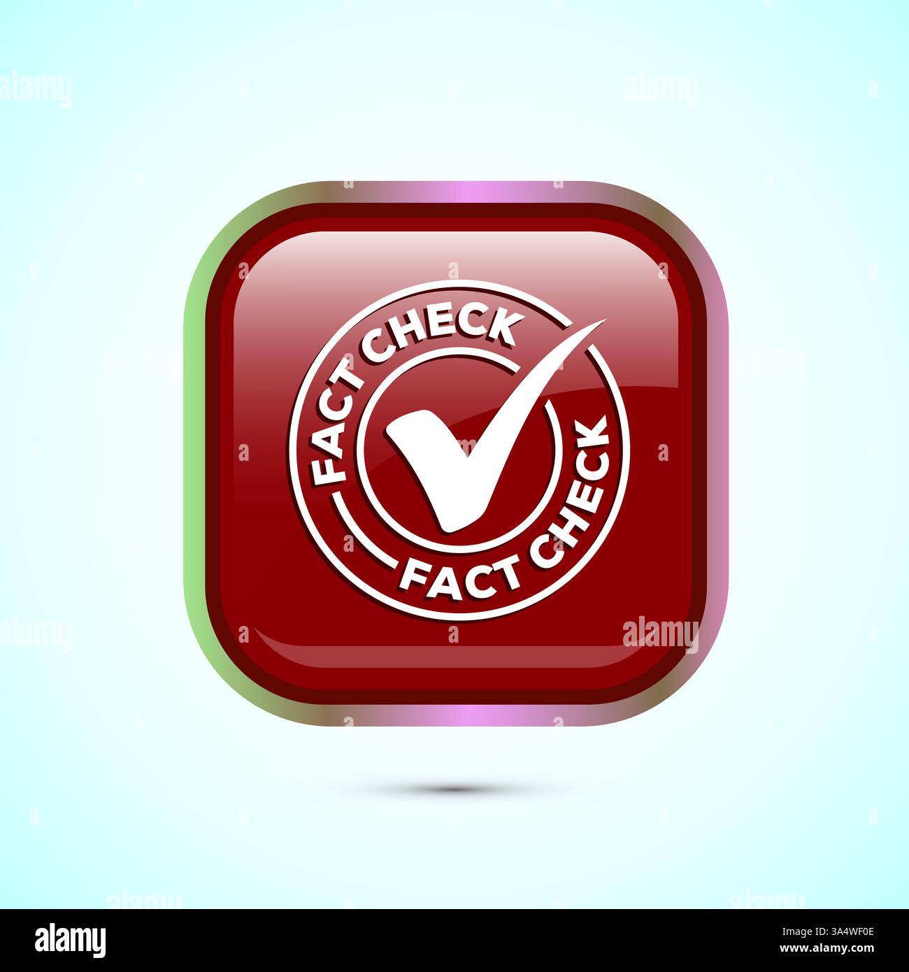 Fact check icon design illustration, Fact checking label, Fake news ...