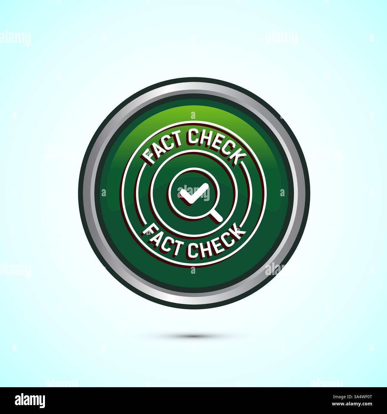 Fact check icon design illustration, Fact checking label, Fake news ...