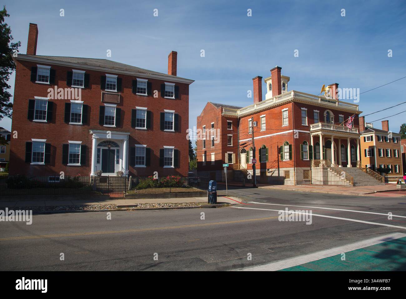 The Custom house brick historic building and Brookhouse home in Salem ...