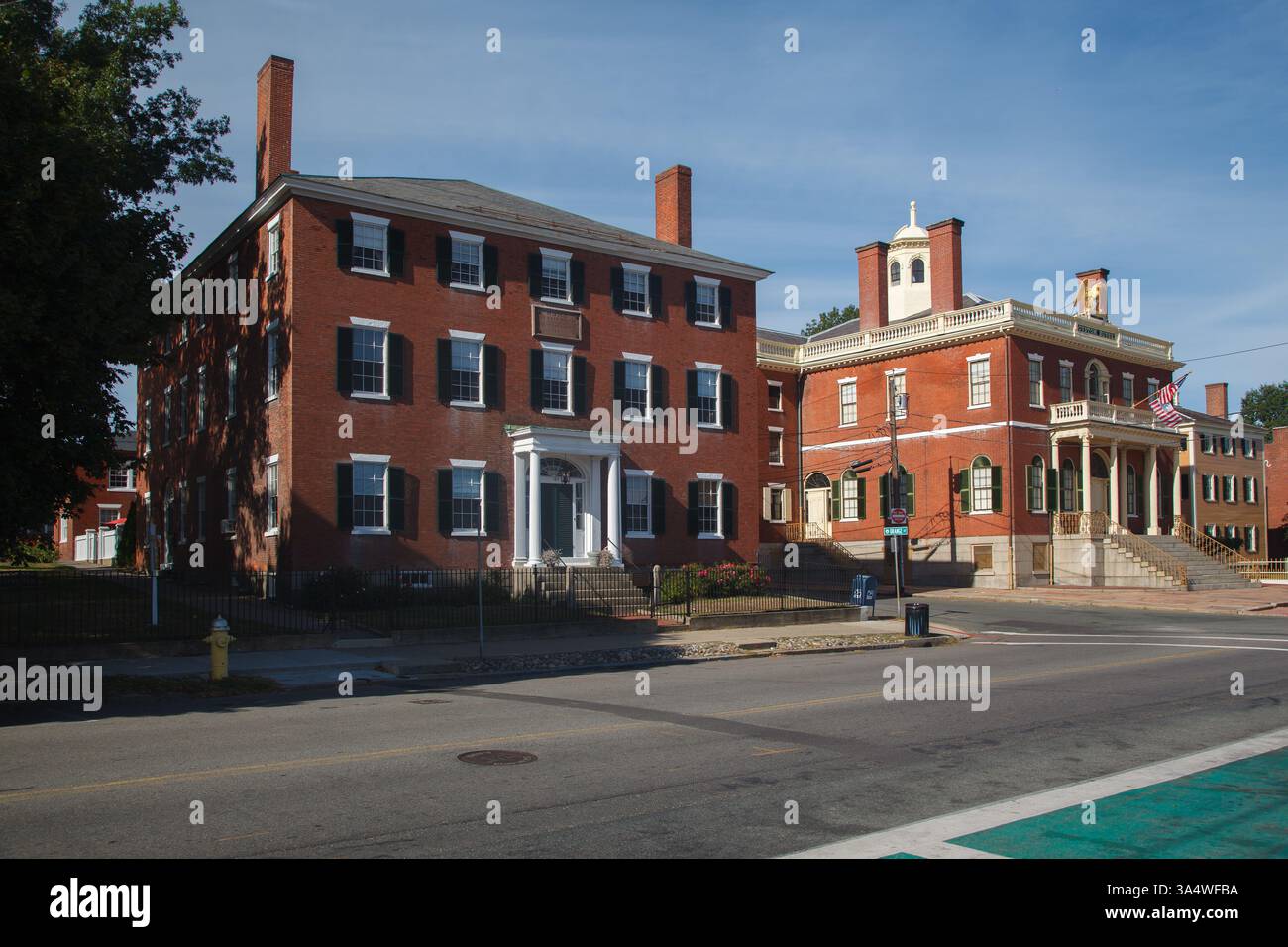 The Custom house brick historic building and Brookhouse home in Salem ...