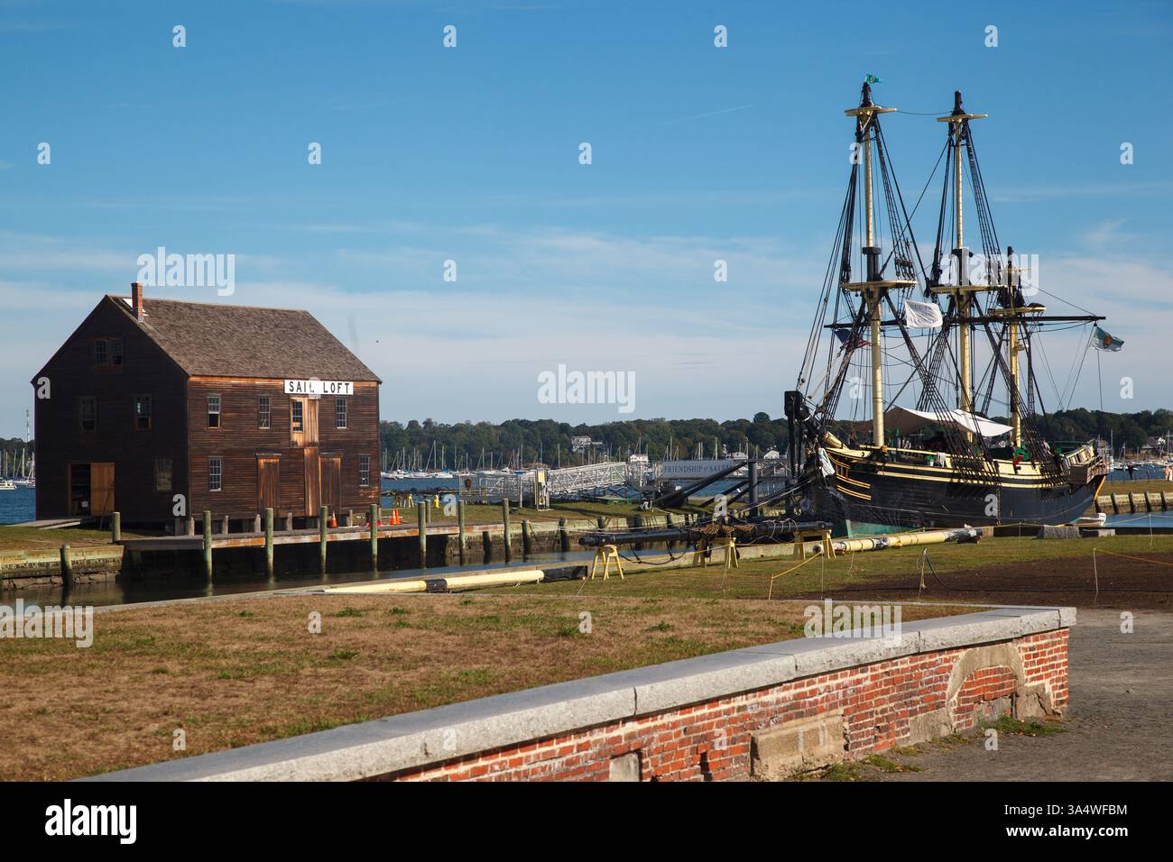The Friendship of Salem replica of a sailign boat in Salem ...