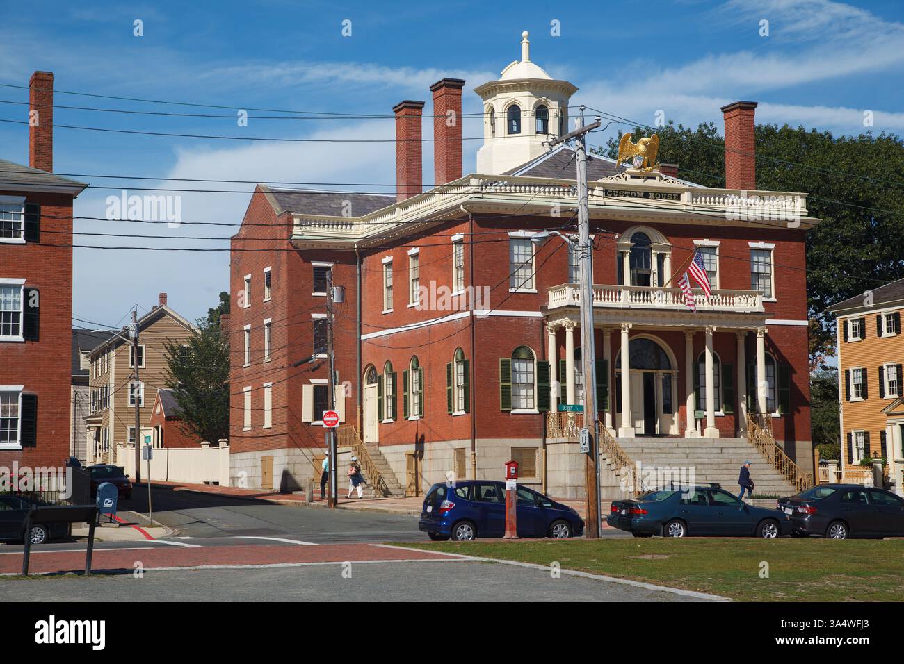The Custom house brick historic building in Salem, Massachusetts ...