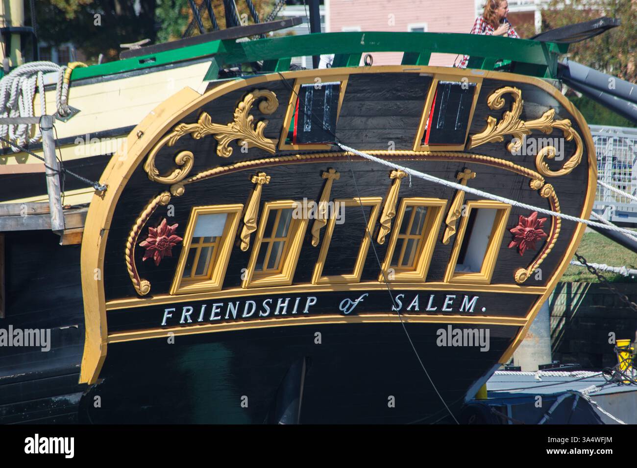 The Friendship of Salem replica of a sailign boat in Salem ...