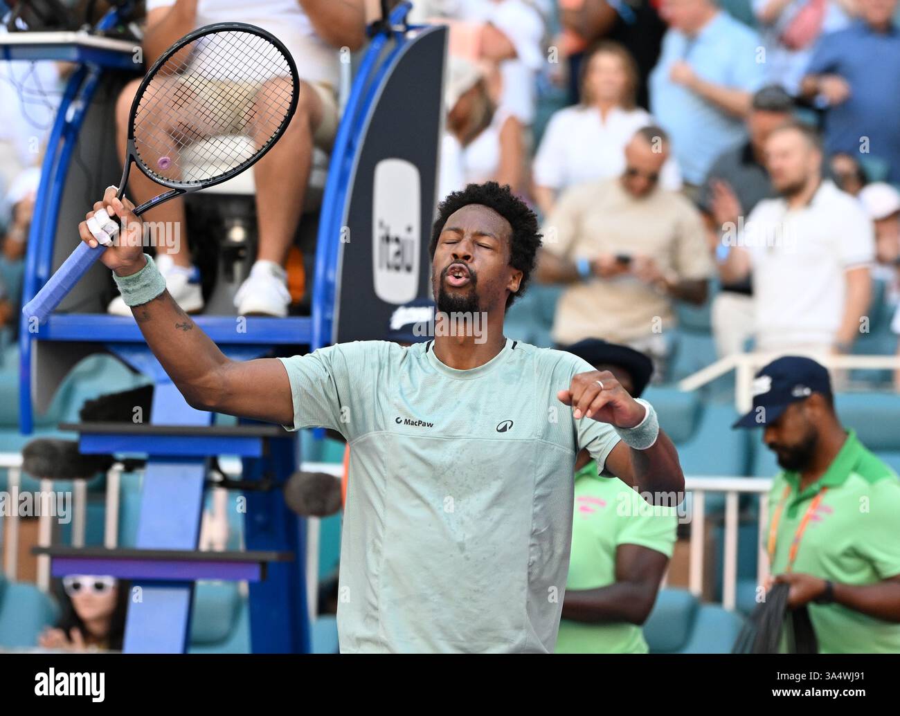 Miami Gardens FL, USA. 19th Mar, 2025. Gaël Monfils Vs Fábián Marozsán ...