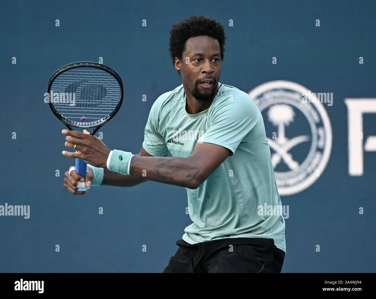 Miami Gardens FL, USA. 19th Mar, 2025. Gaël Monfils Vs Fábián Marozsán ...
