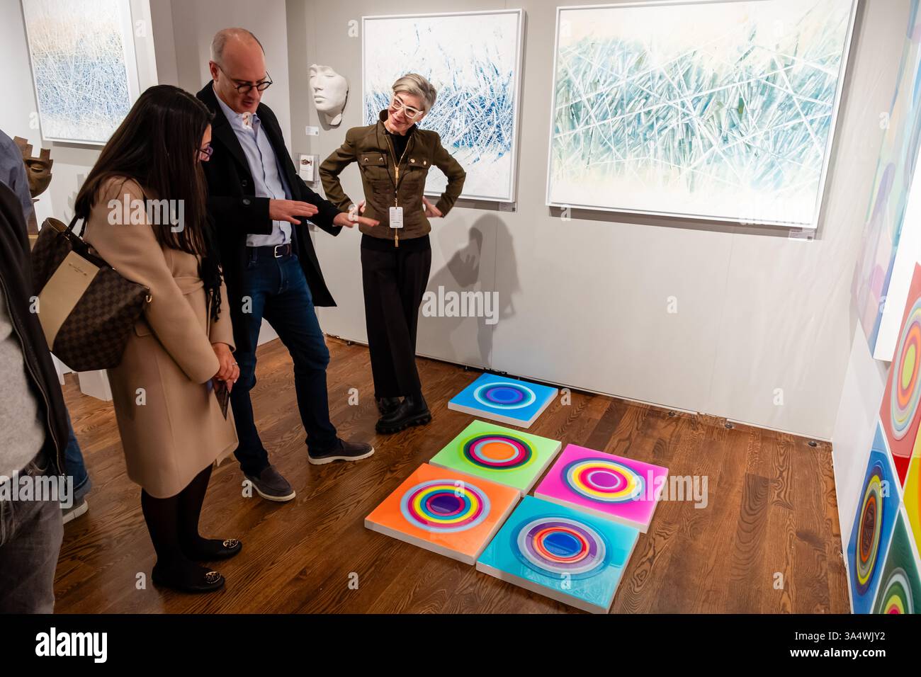 The Affordable Art Fair opened to VIPs at the Metropolitan Pavilion ...