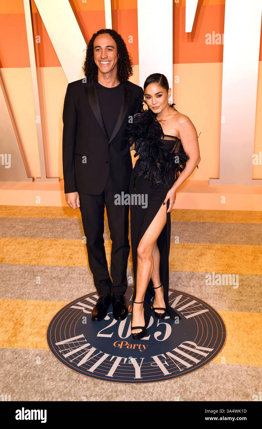 BEVERLY HILLS, CALIFORNIA - MARCH 02: Cole Tucker and Vanessa Hudgens ...