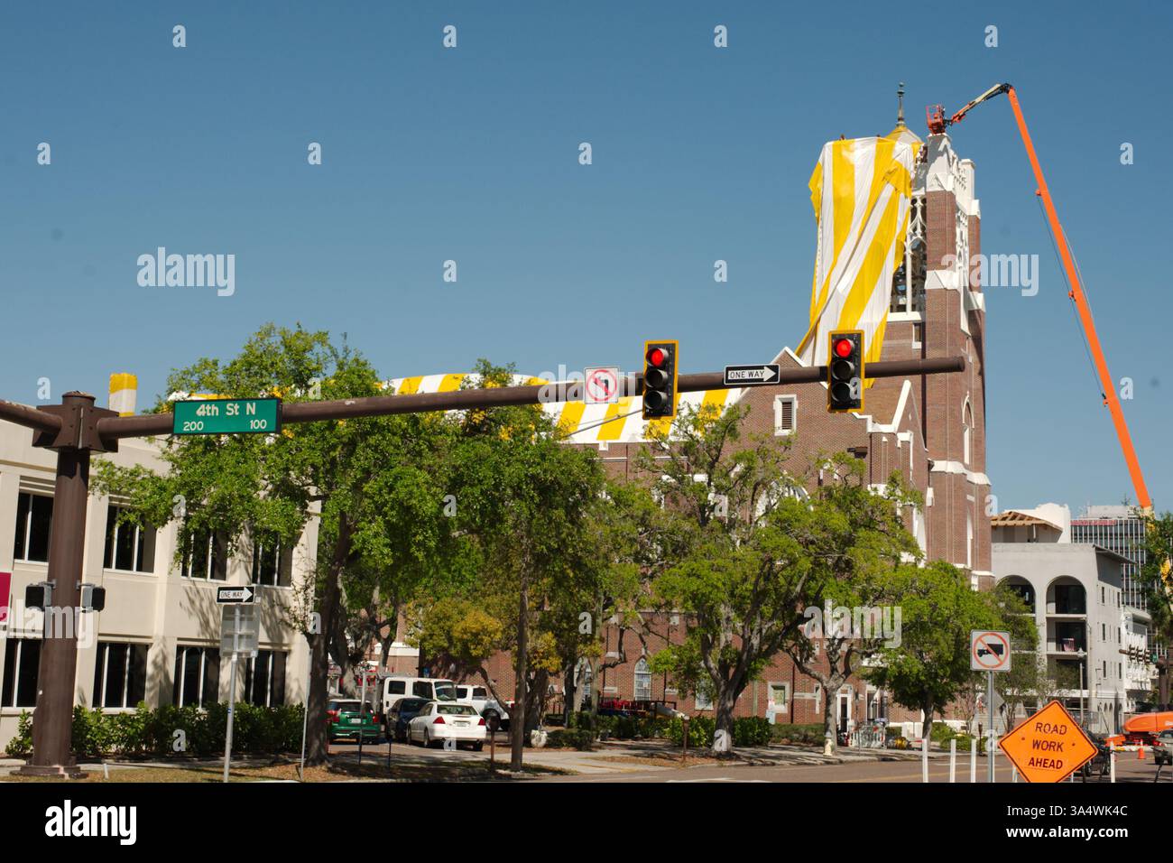 Editorial Use Only ,March 17, 2025, St. Petersburg, FL, USA, View towards St. Petersburg First ...