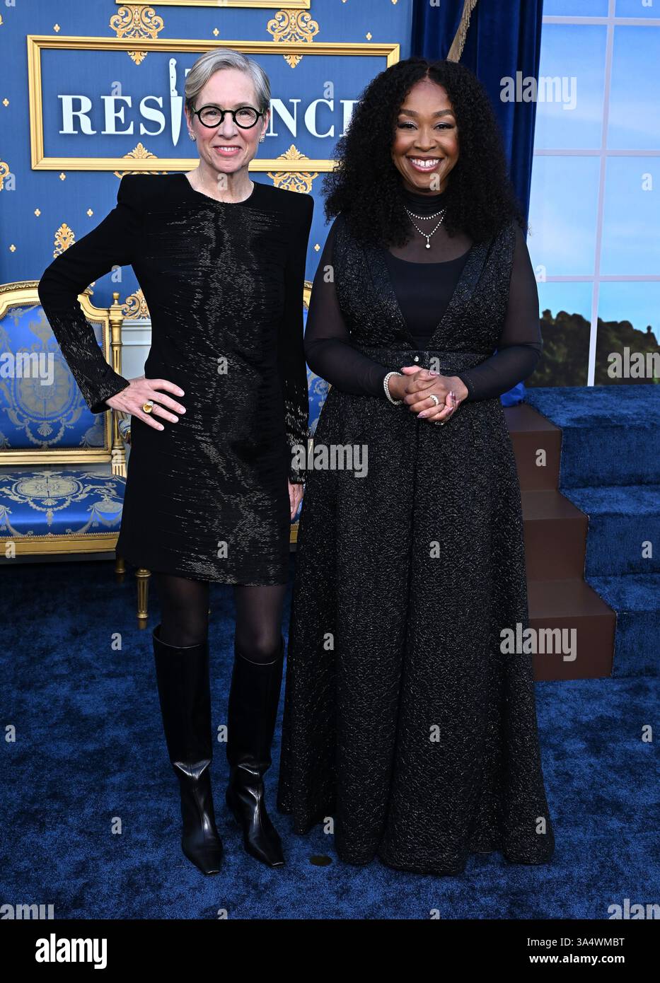 Hollywood, USA. 19th Mar, 2025. Betsy Beers and Shonda Rhimes arriving ...