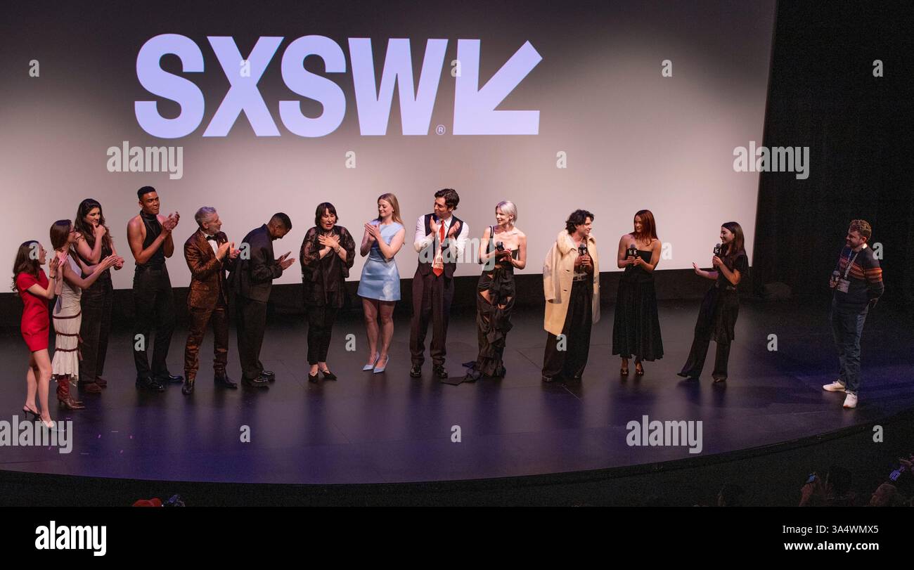 Austin, TX. March 12, 2025. Cast of Idiotka (SXSW debut) at the Zach ...
