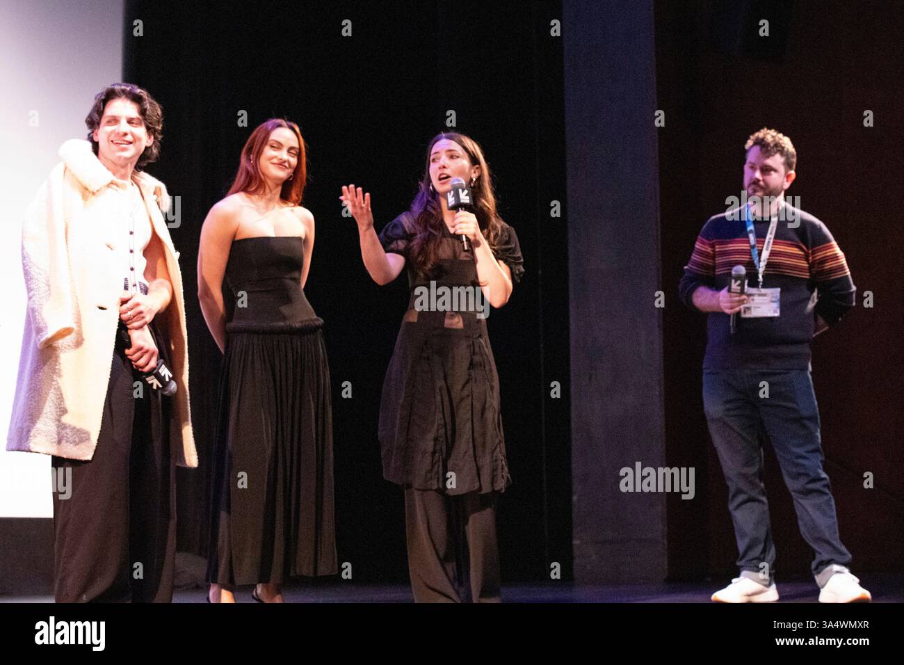Austin, TX. March 12, 2025. Cast of Idiotka (SXSW debut) at the Zach ...