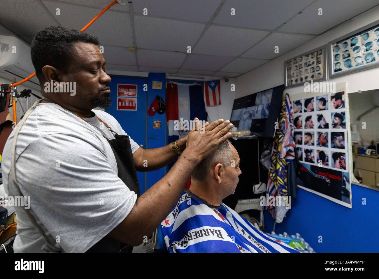 Ricardo Perez, a Dominican barber who's lived in Puerto Rico for over ...
