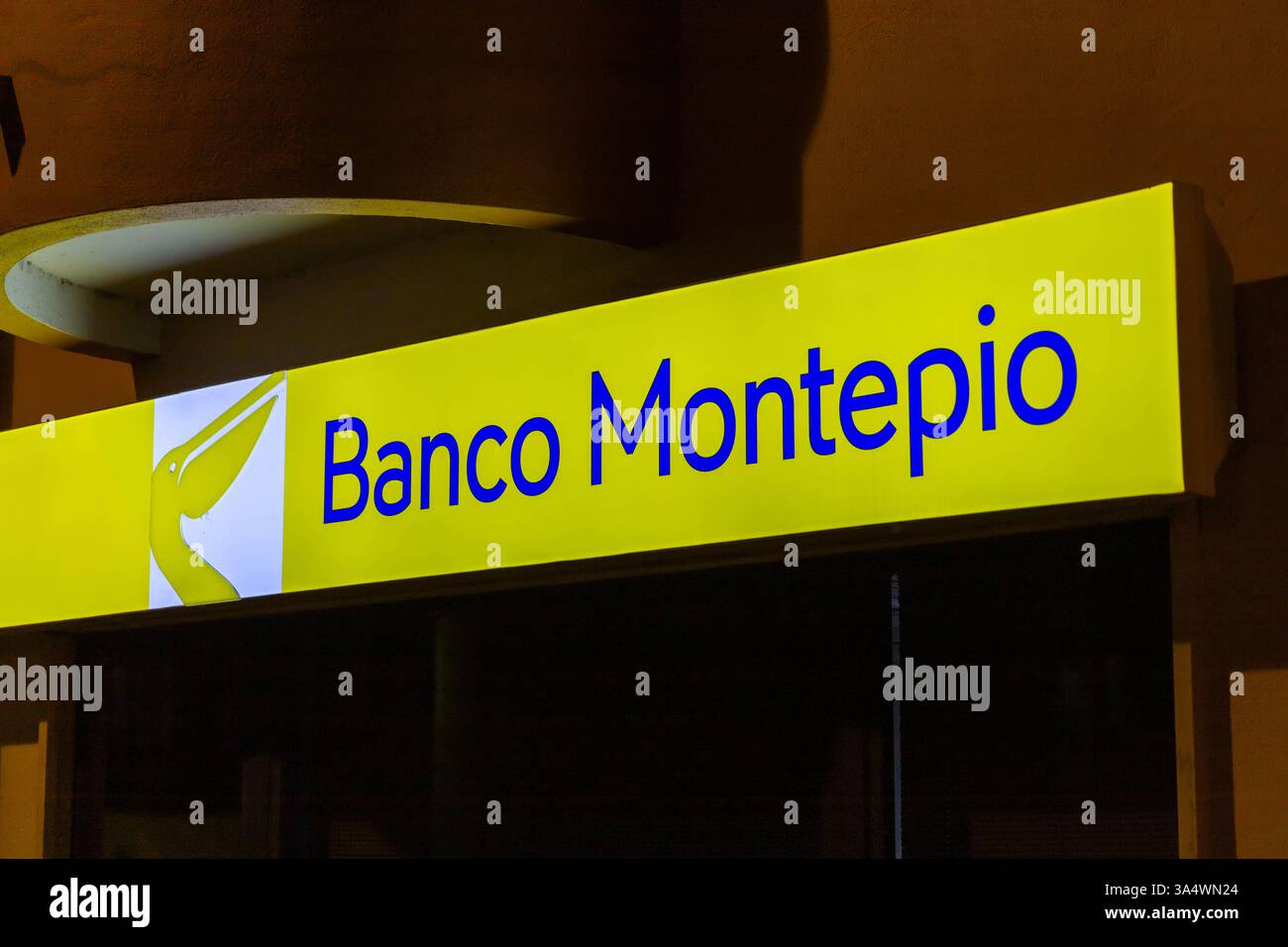 Banco Montepio logo sign. Montepio formerly Montepio Geral, is a ...