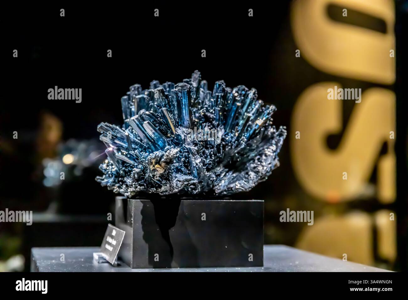 Crystals and gemstones in the Crystal museum in Chamonix. Unusual ...