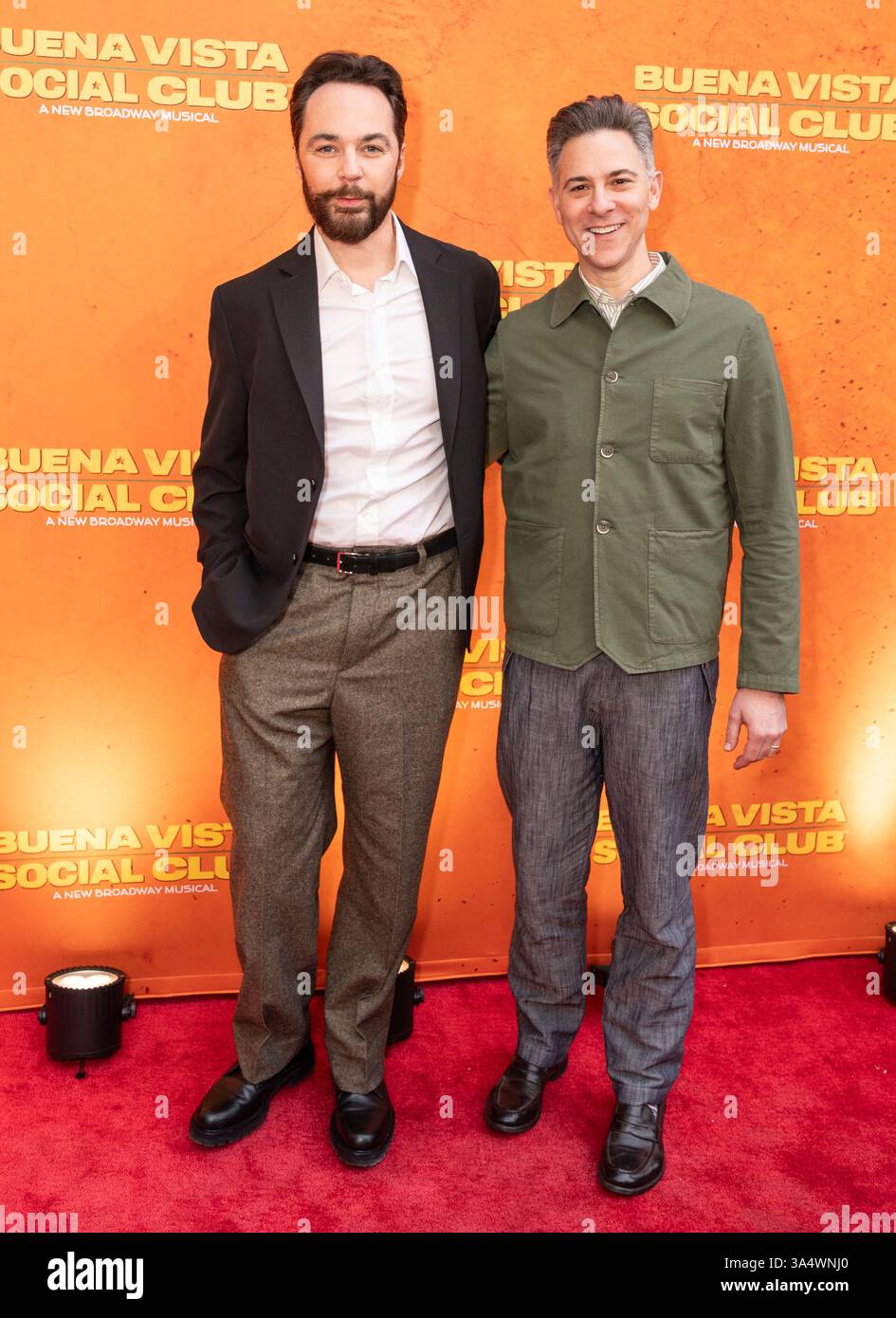 New York, NY, March 19, 2025: Jim Parsons and Todd Spiewak attend ...