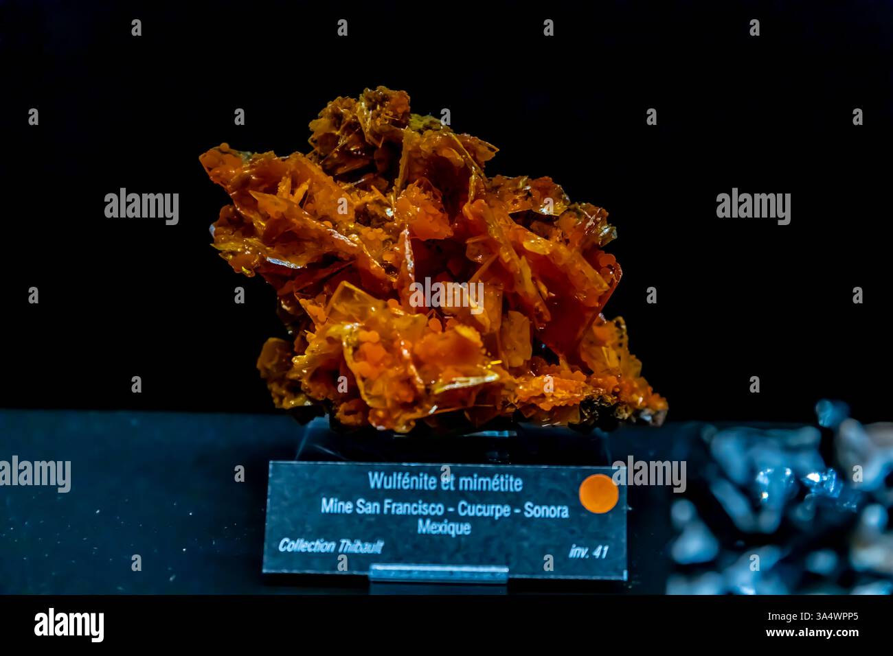 Crystals and gemstones in the Crystal museum in Chamonix. Unusual ...