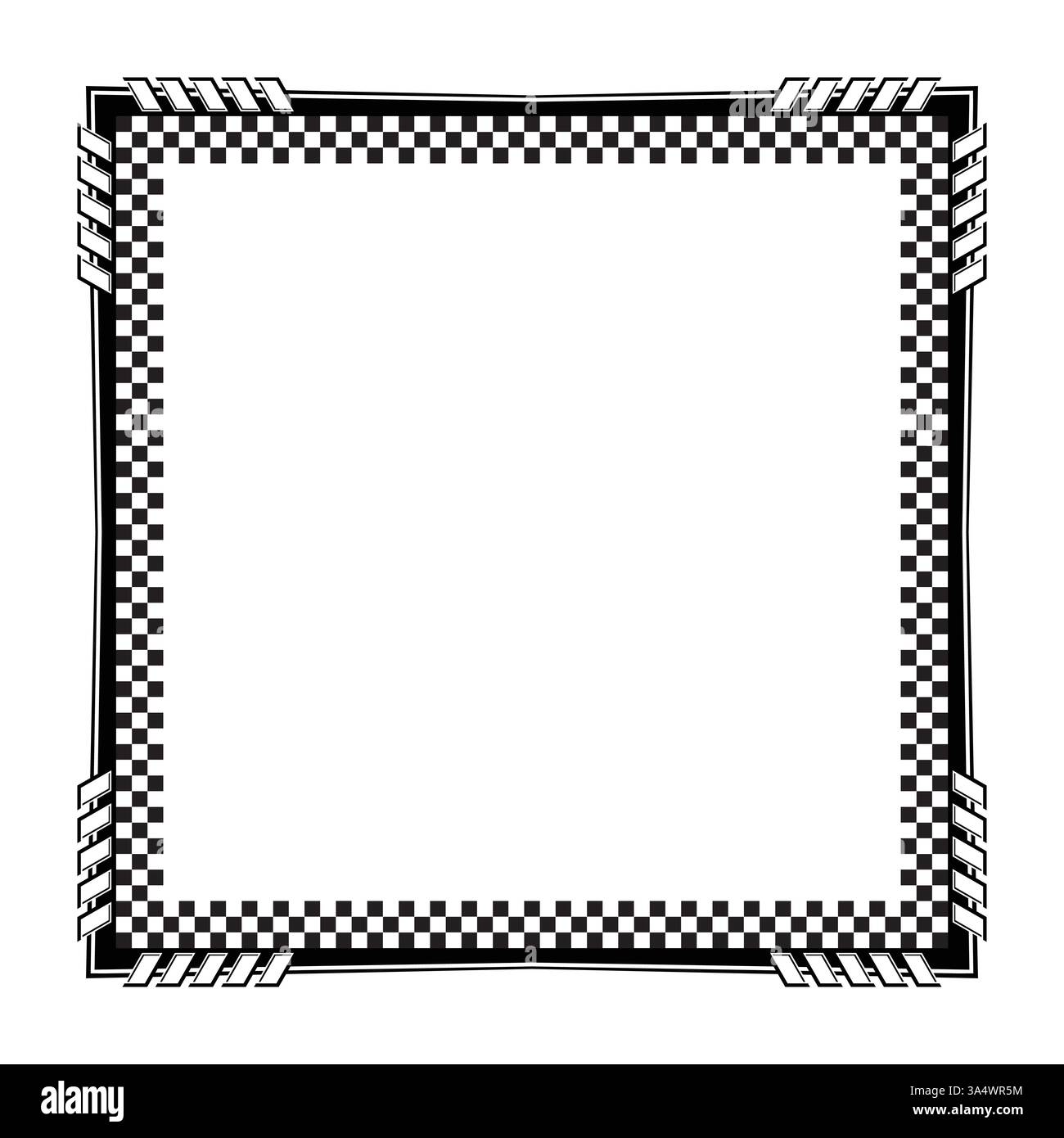 Checkered square frame Stock Vector Image & Art - Alamy