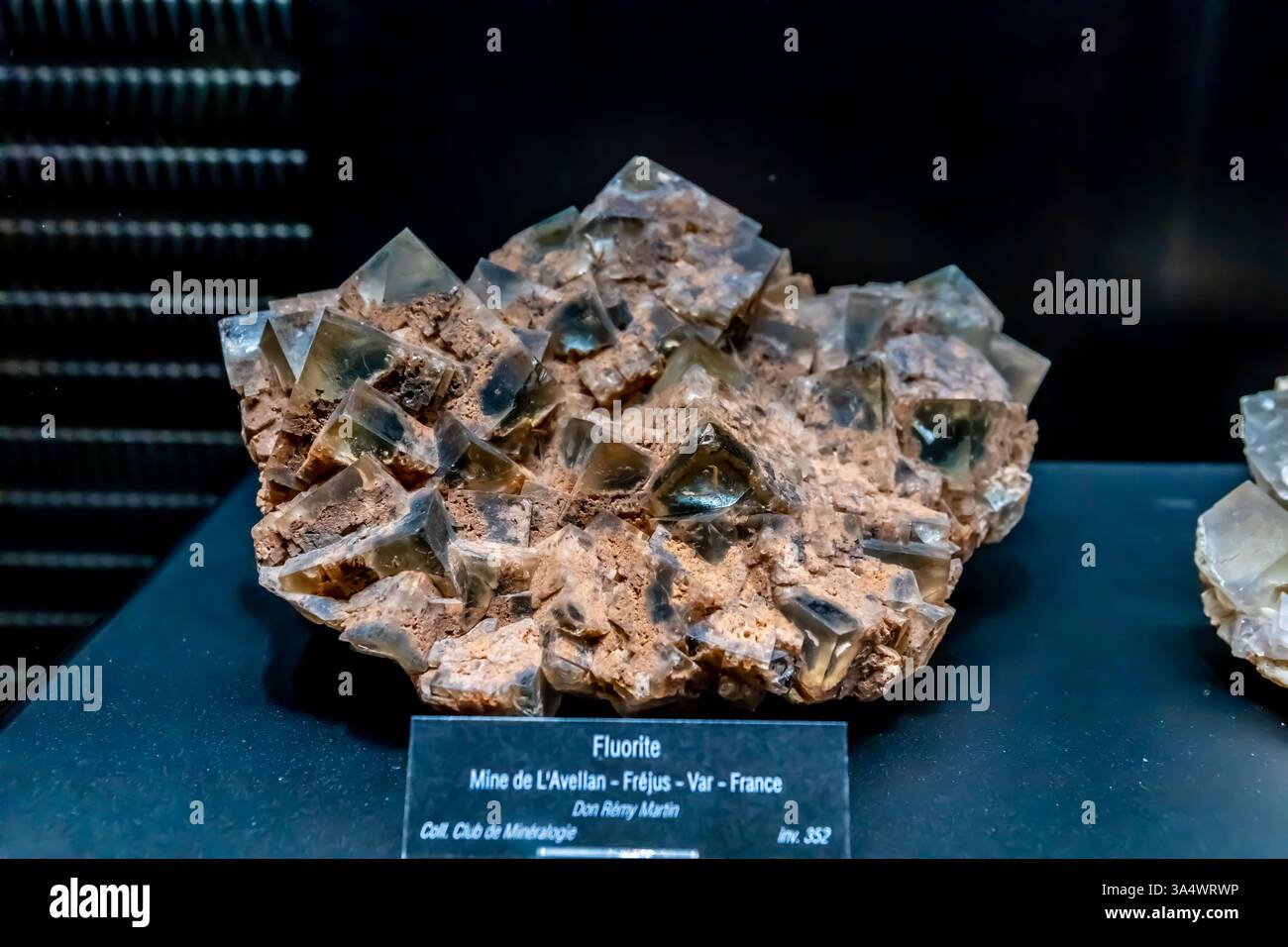 Crystals and gemstones in the Crystal museum in Chamonix. Unusual ...