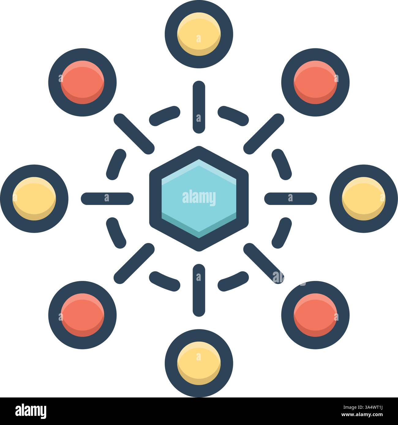 Icon for node, network Stock Vector Image & Art - Alamy