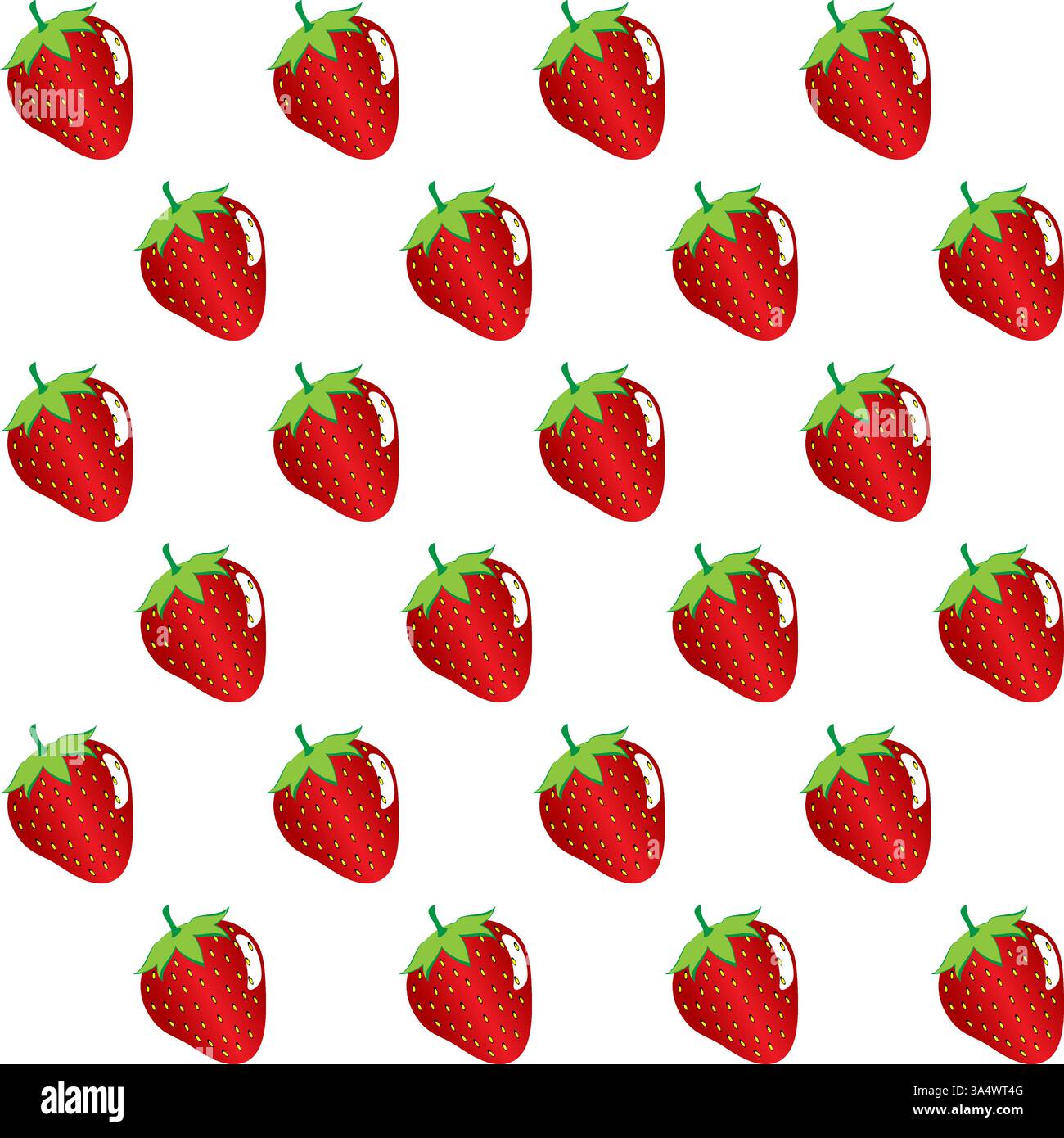 strawberry fruit contour abstract seamless pattern on white background ...