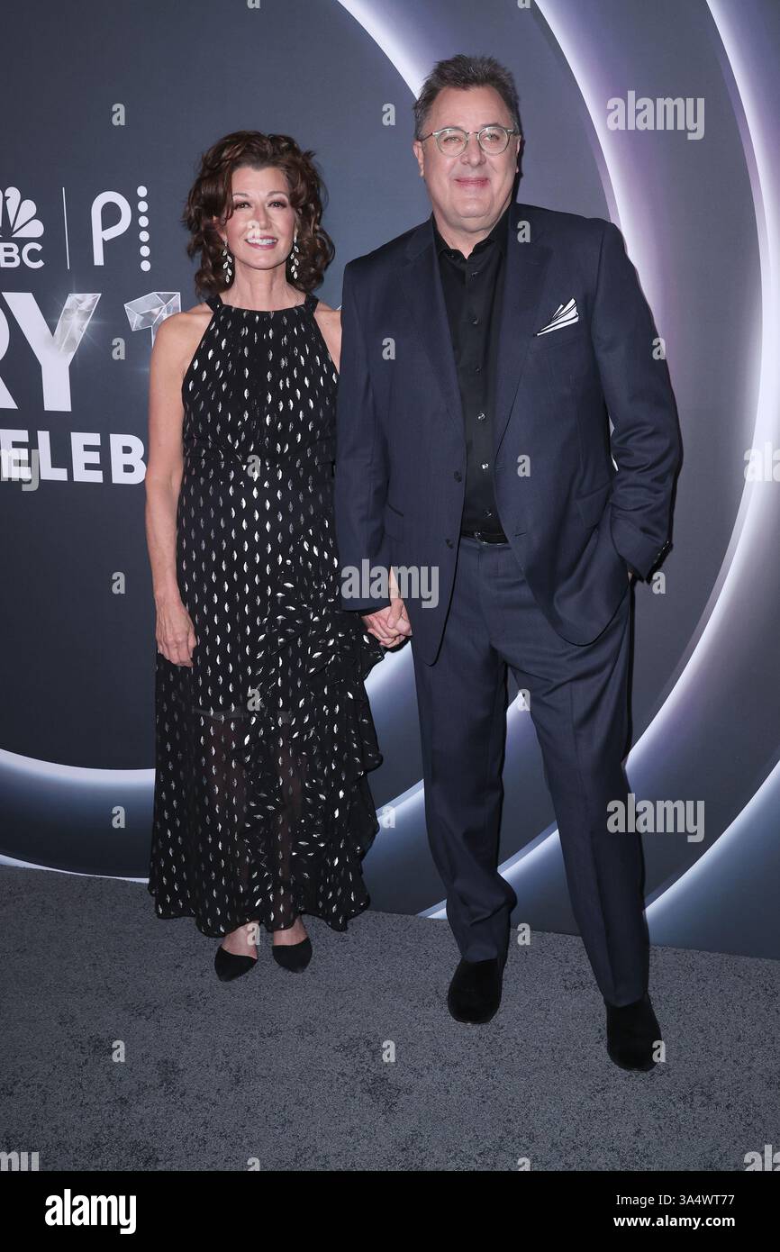 Nashville, USA. 19th Mar, 2025. Vince Gill and Amy Grant at the Opry ...