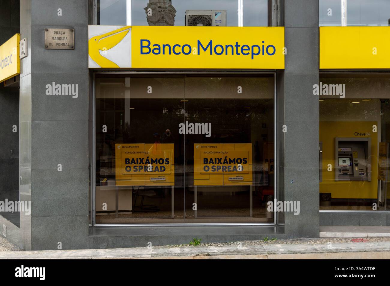 Banco Montepio logo sign. Montepio formerly Montepio Geral, is a ...