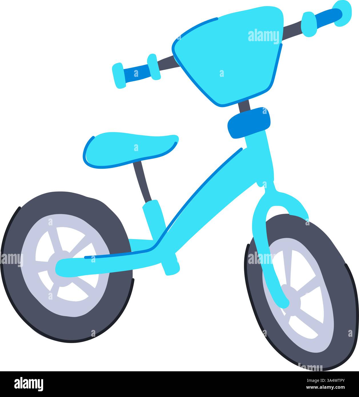 fun balance bike cartoon vector illustration Stock Vector Image & Art ...